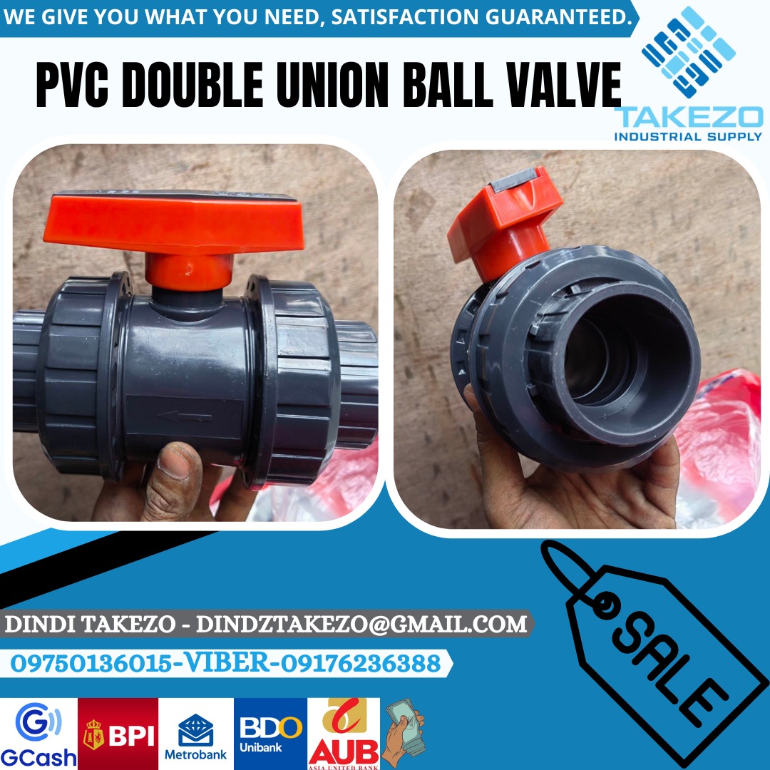PVC Double Union Ball Valve, Commercial & Industrial, Industrial ...