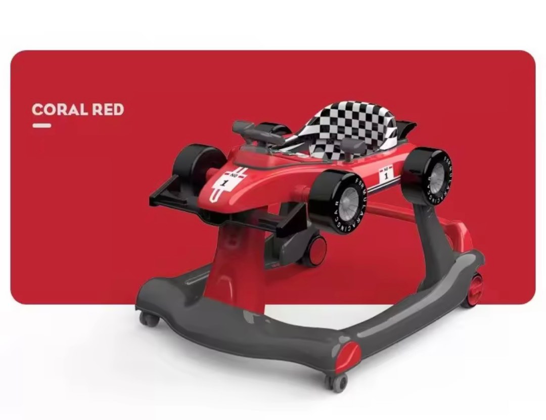 Race car baby walker, Babies & Kids, Infant Playtime on Carousell