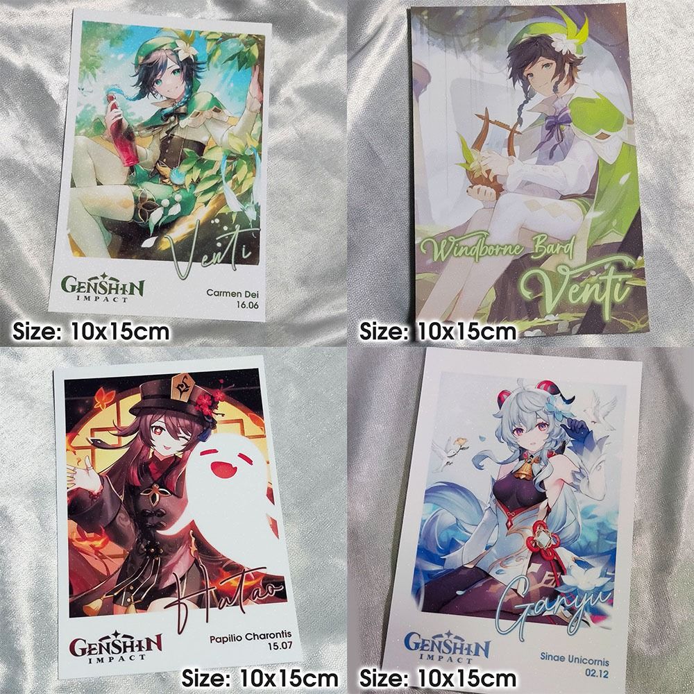 [READYSTOCKS] Genshin Impact Postcard Genshin Prints Laminated Genshin ...
