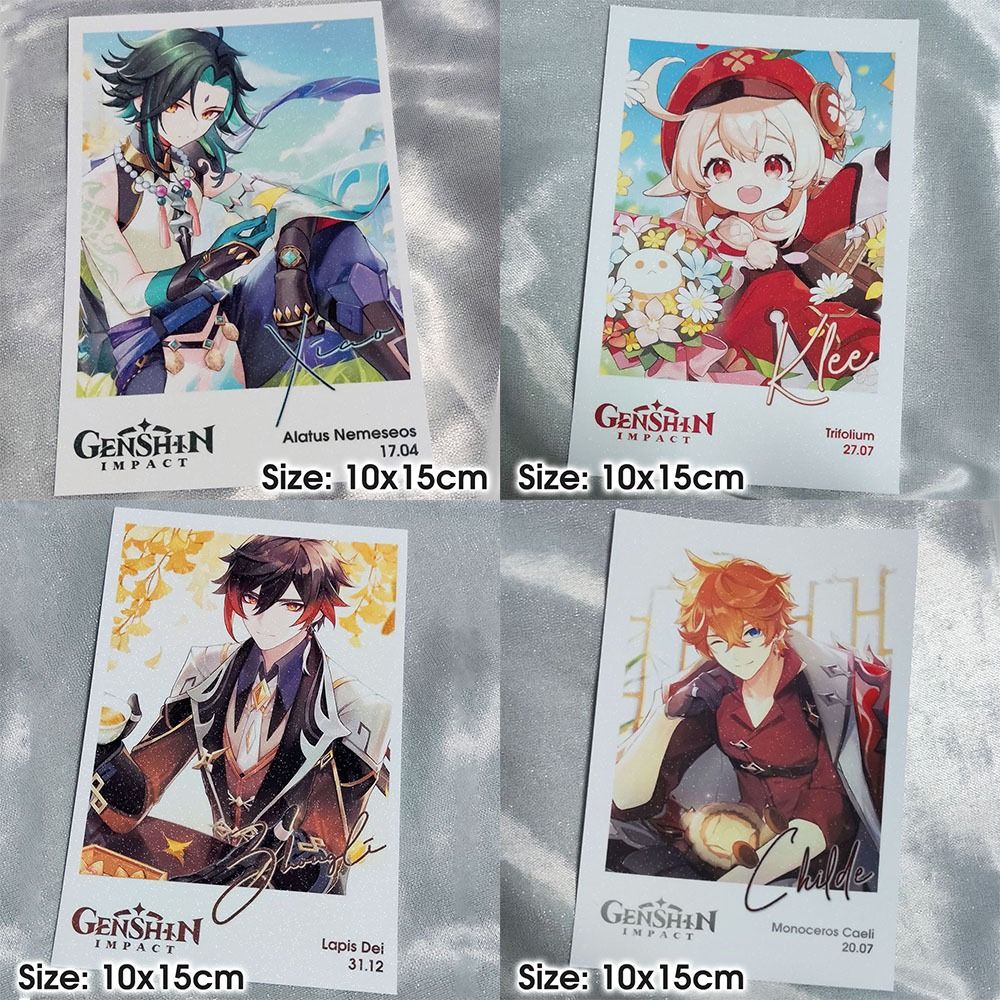 [READYSTOCKS] Genshin Impact Postcard Genshin Prints Laminated Genshin ...