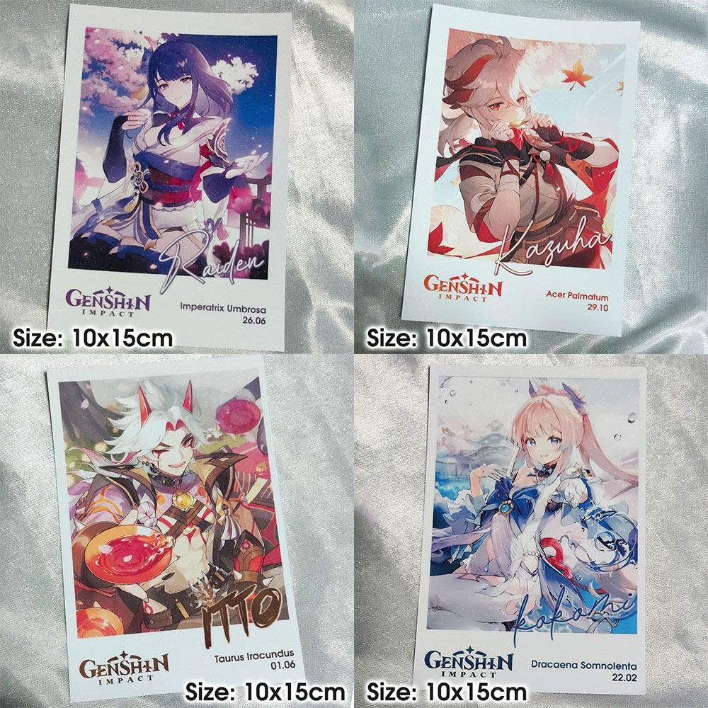 [READYSTOCKS] Genshin Impact Postcard Genshin Prints Laminated Genshin ...