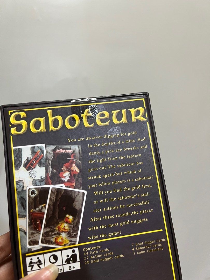 Saboteur Card Game, Hobbies & Toys, Toys & Games on Carousell