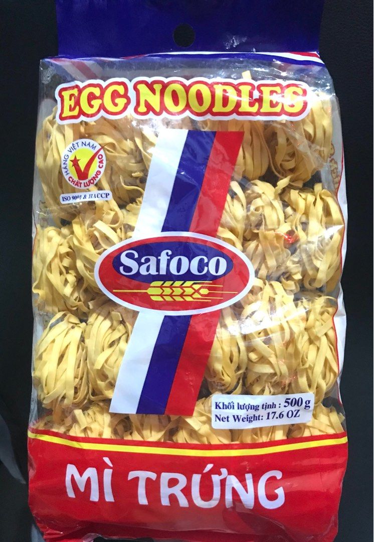 Safoco Egg Noodles 500g Mi Trung, Food & Drinks, Rice & Noodles on ...