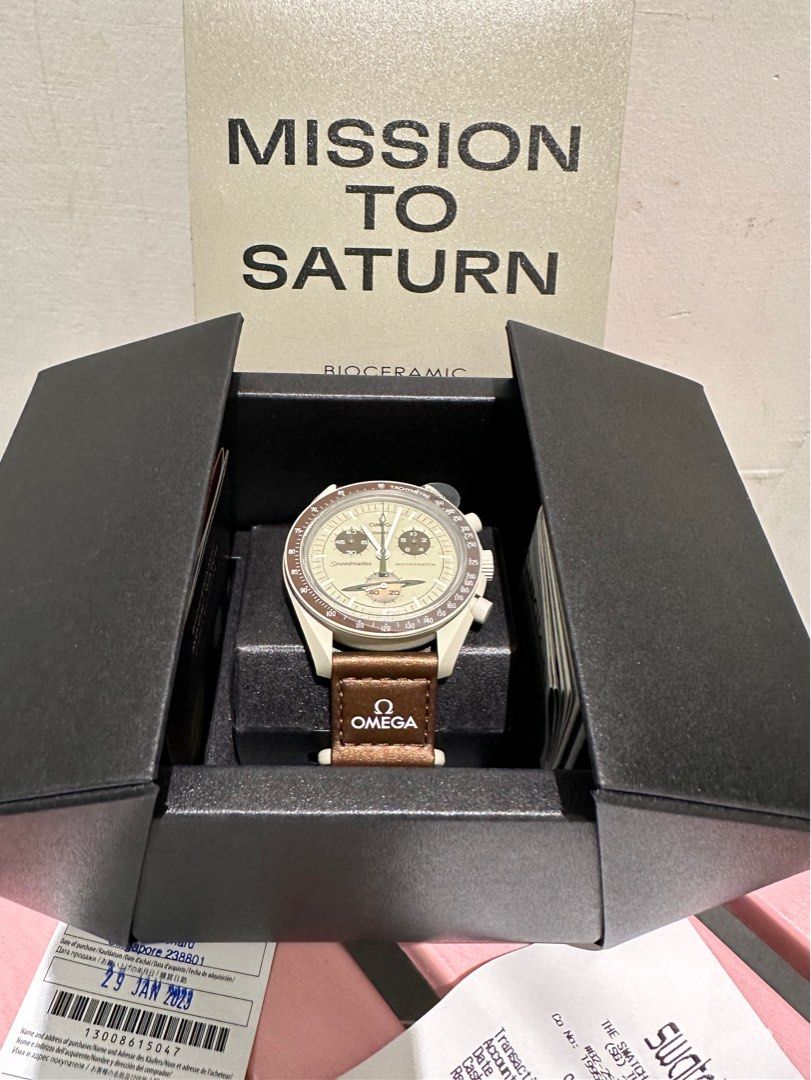 Saturn Omega Swatch, Luxury, Watches on Carousell