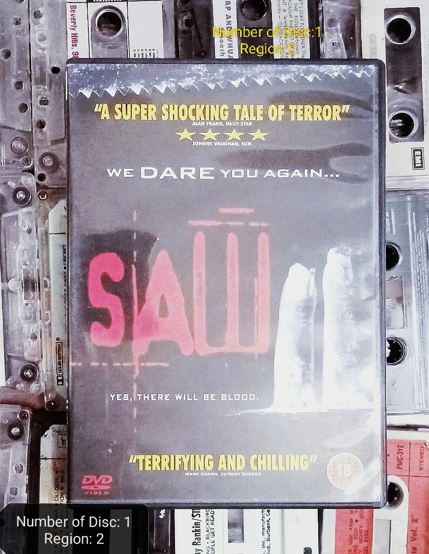 Saw DVD Movie Original DVD Movies DVDs Movie For Sale Foreign Films Saw ...