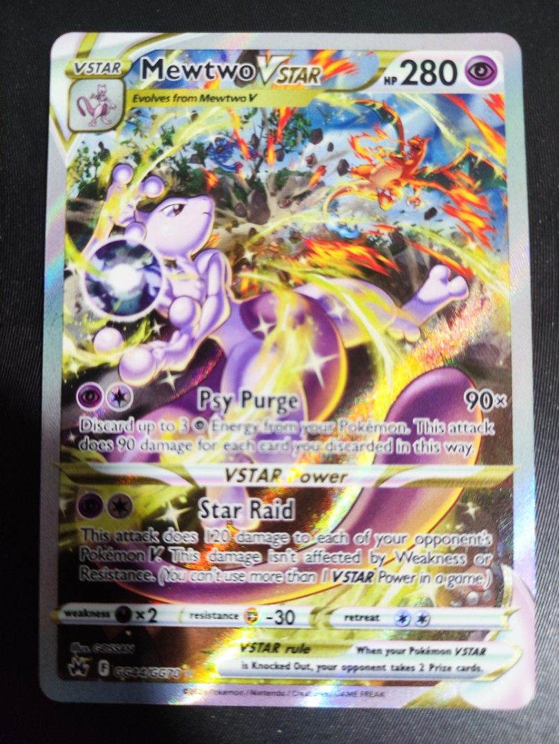 Selling Mewtwo vstar, Hobbies & Toys, Toys & Games on Carousell