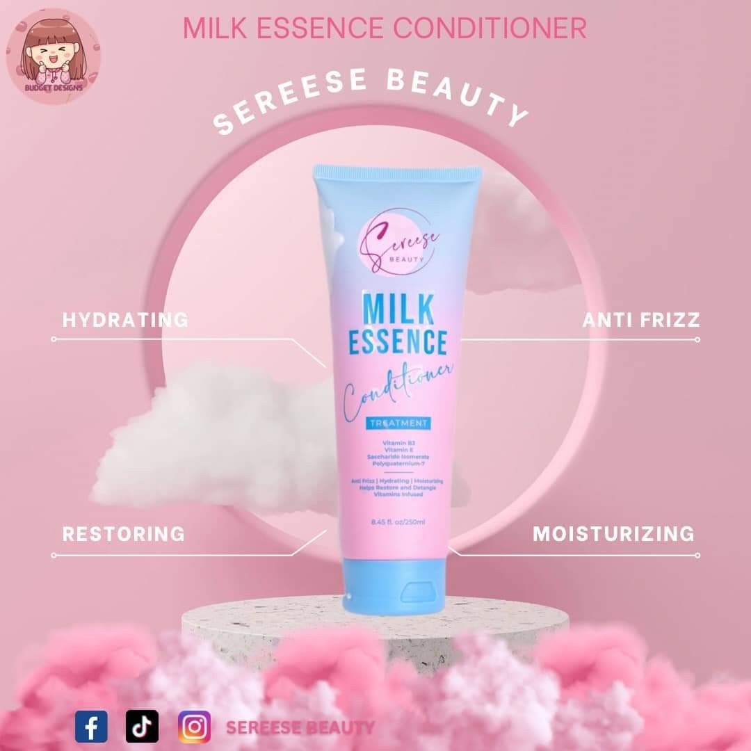 Sereese Beauty Milk Essence Shampoo and Conditioner w/FREEBIES, Beauty ...
