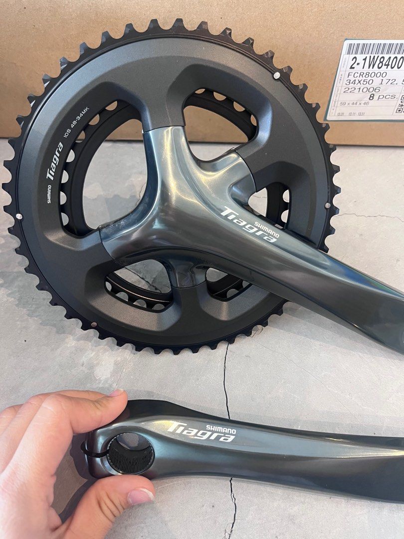 Shimano Tiagra Crankset Crank Front Chainwheel, Sports Equipment ...