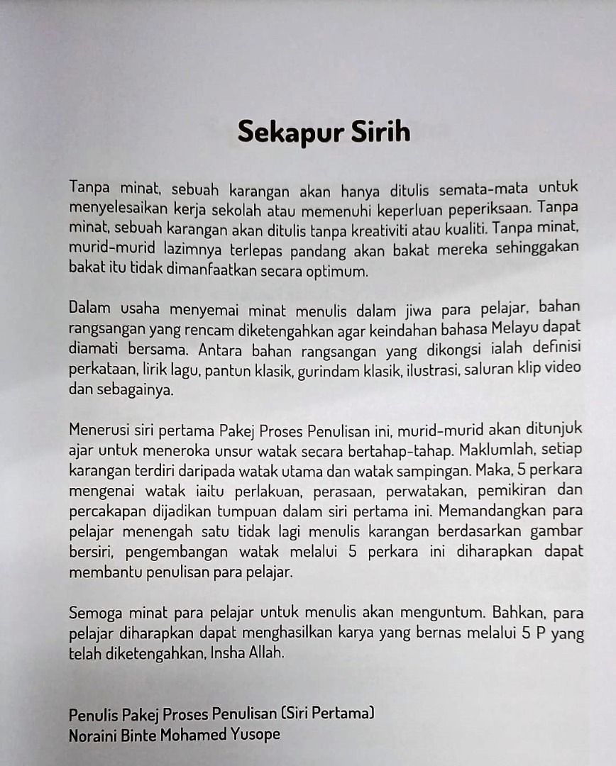(SINGAPORE FORMAT) Karangan Deskriptif dan Naratif Darjah 6 dan ...