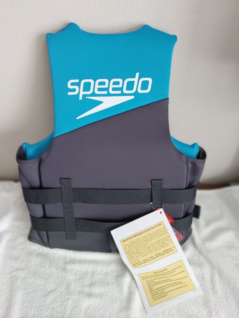 Speedo Lifevest Life Jacket PFD Adult Aquaprene Neoprene Medium Large ...