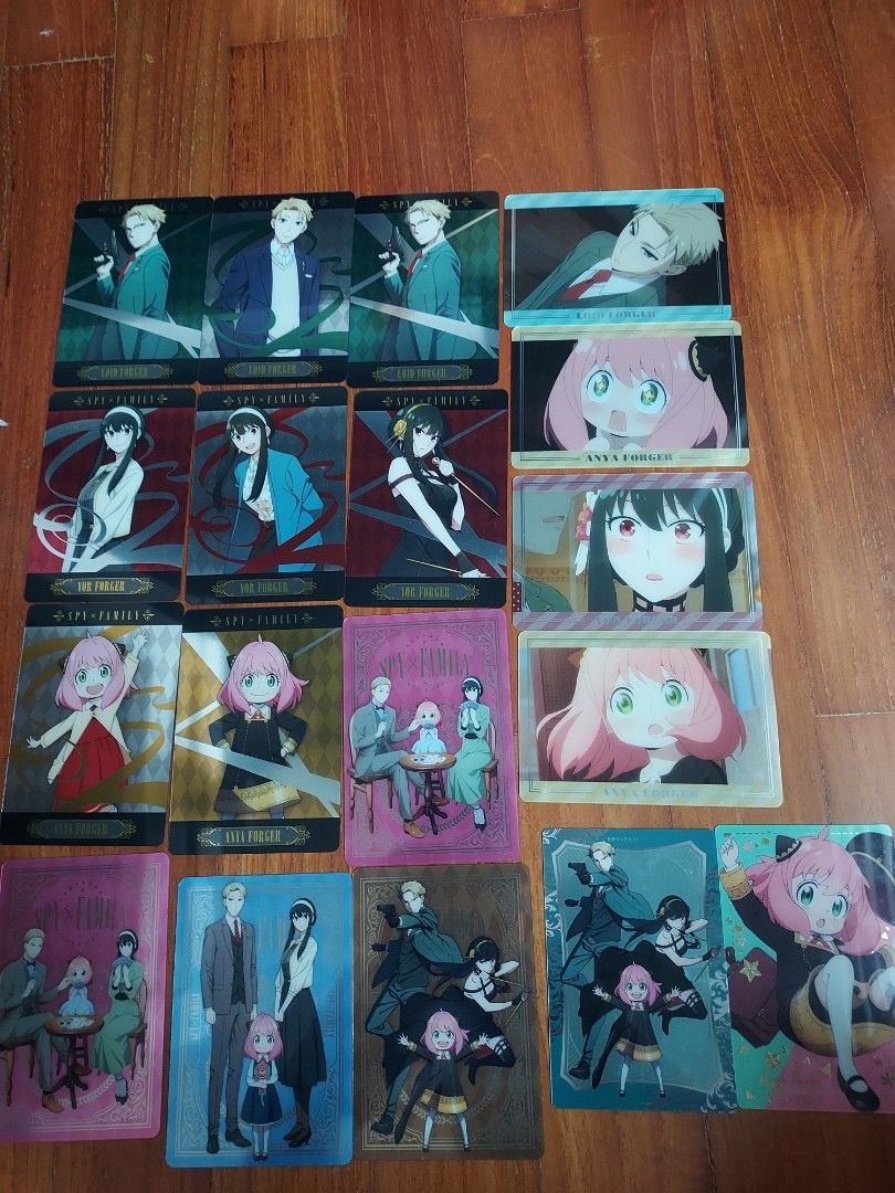 Spy family cards, Hobbies & Toys, Toys & Games on Carousell