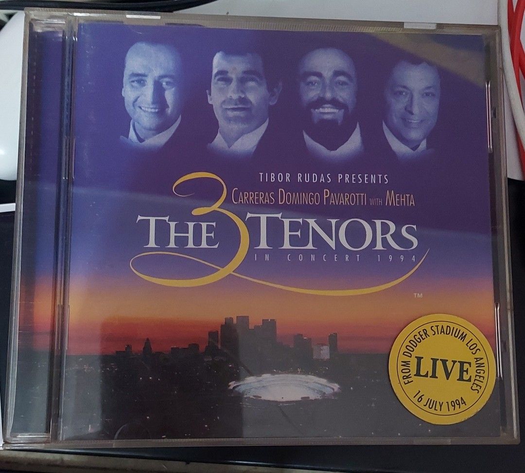 The 3 tenors in Concert 1994 CD, 興趣及遊戲, 音樂、樂器 & 配件, 音樂與媒體 - CD 及 DVD ...