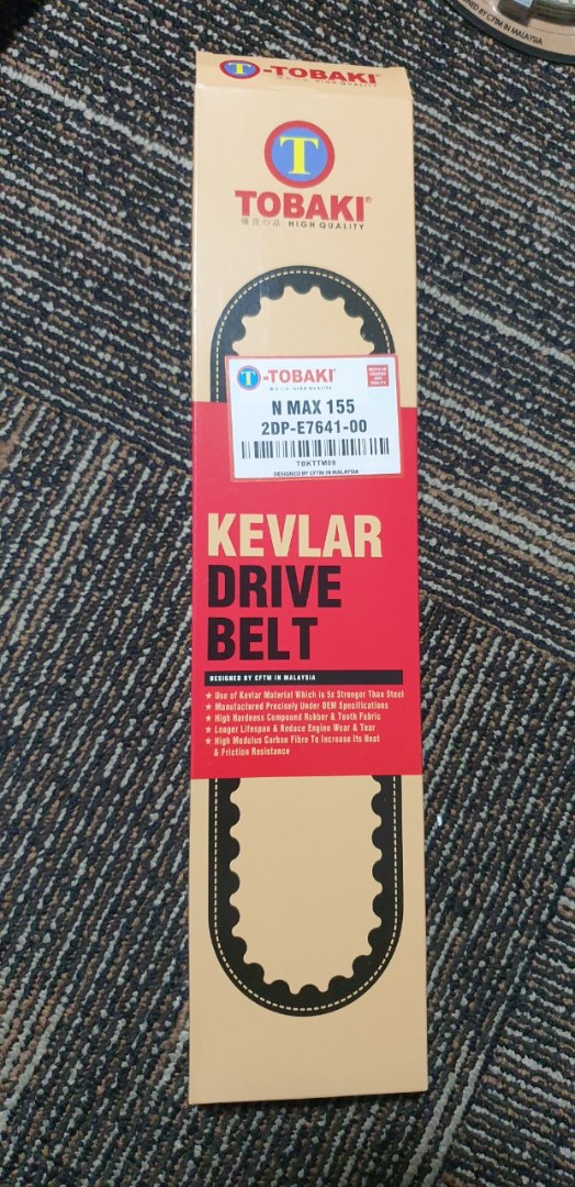 TOBAKI RACING KEVLAR DRIVE BELT / V Belt, Motorcycles, Motorcycle ...