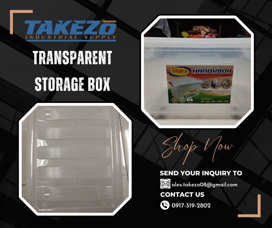 Transparent Storage Box (Specs: 10 x 12), Commercial & Industrial ...