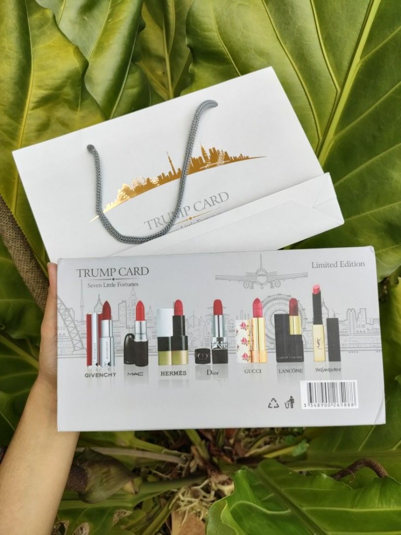 Trump Card Seven Little Fortunes Sample Duty Free Mini Lipstick Set ...