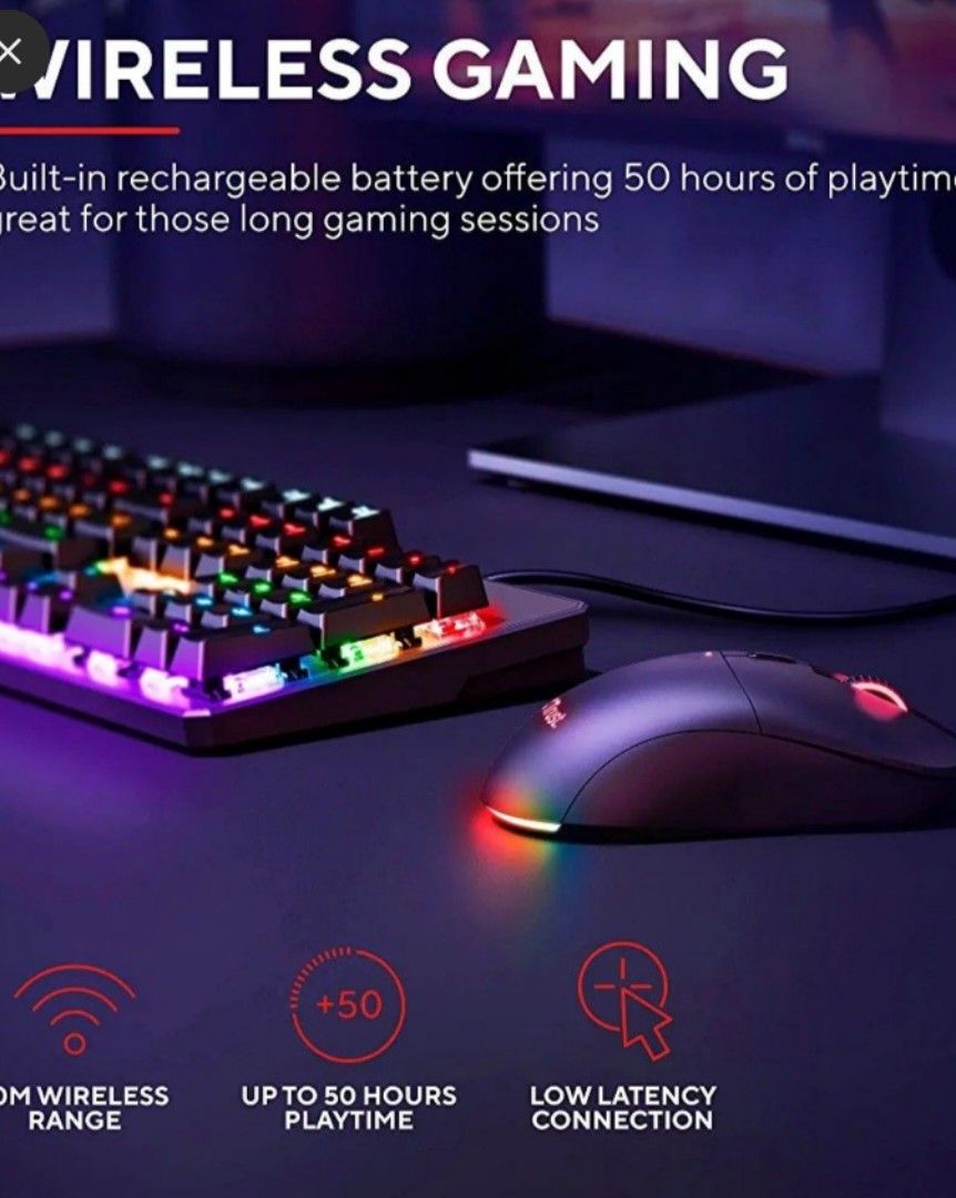 Trust Gaming GXT 980 Redex Rechargeable Wireless Gaming Mouse, 200-10. ...