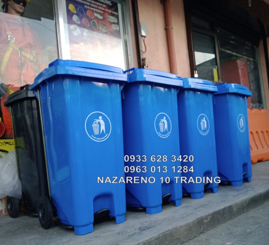 UGA / rolling Trash Bin Wheeled Trash Bin, Furniture & Home Living ...