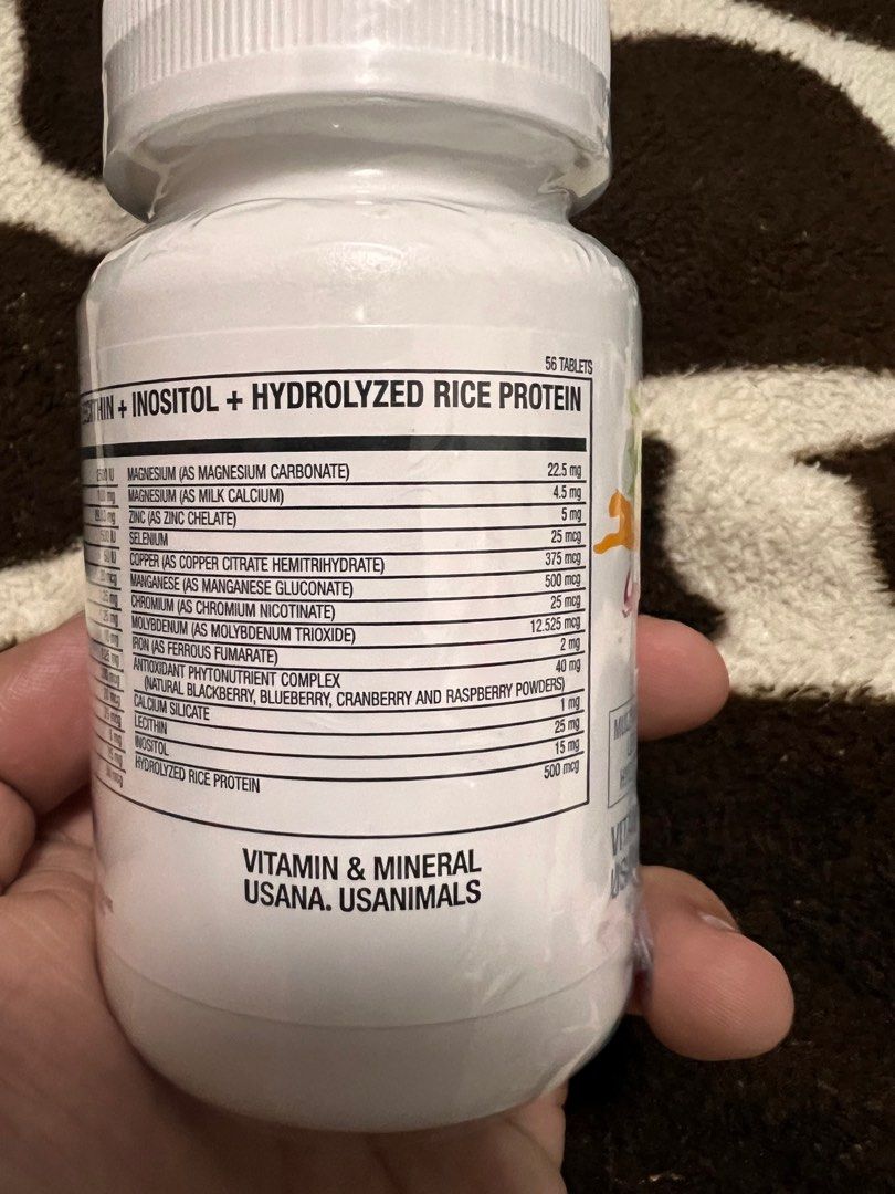 USANA - Usanimals Vitamin & Mineral for Kids, Health & Nutrition ...