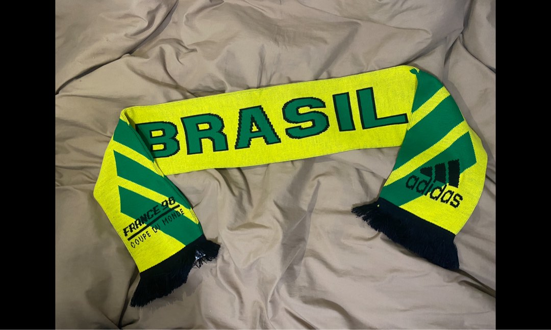 Vintage 1998 Official Brazil Football Scarf, Men's Fashion, Watches ...