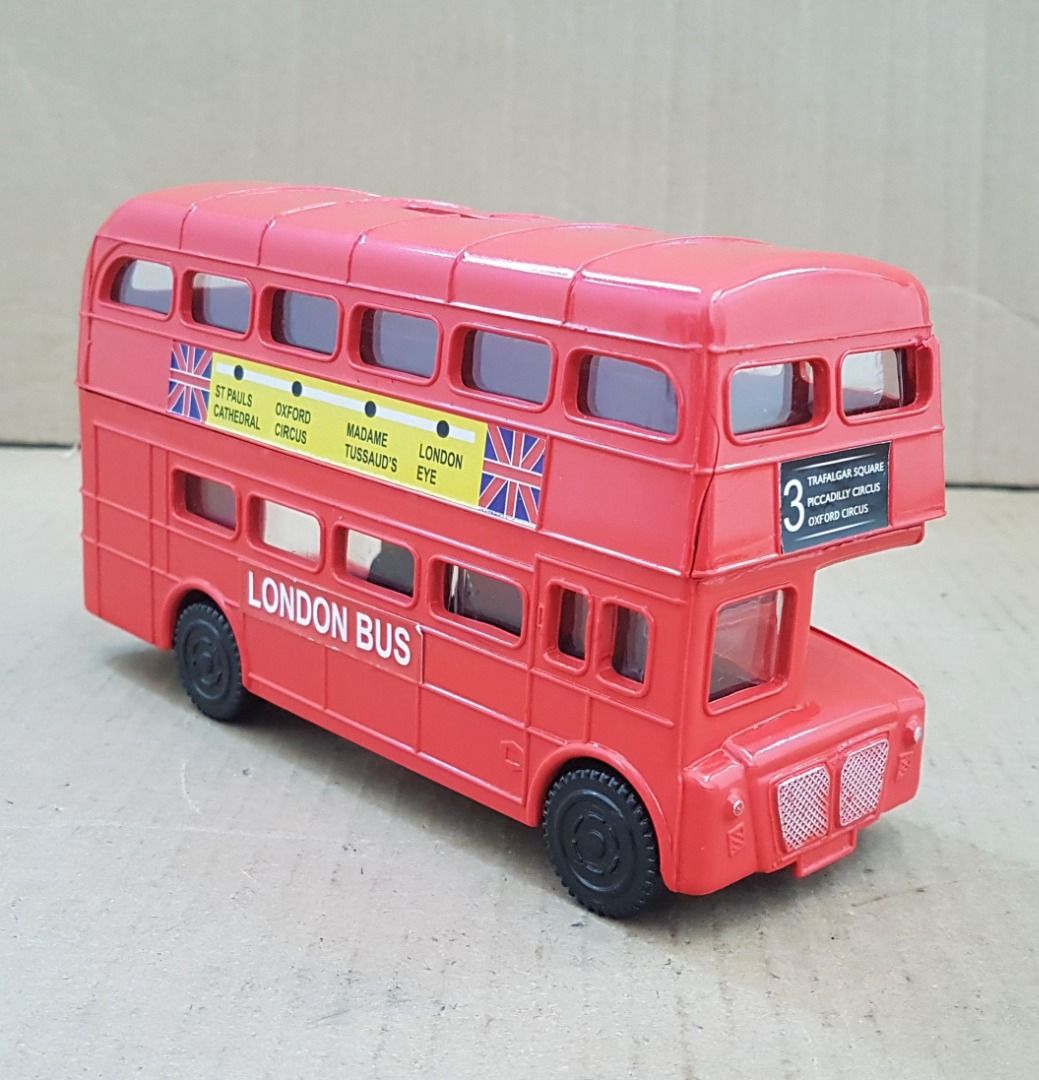 Vintage London Bus, Double Decker, Designer Vehicle, Old Coin Bank ...