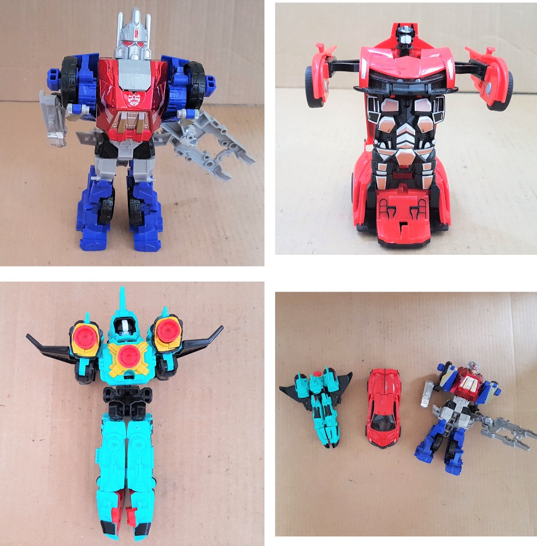 Vintage Transformers Figures, 3 Action Hero Figurines for $25, JAPAN ...
