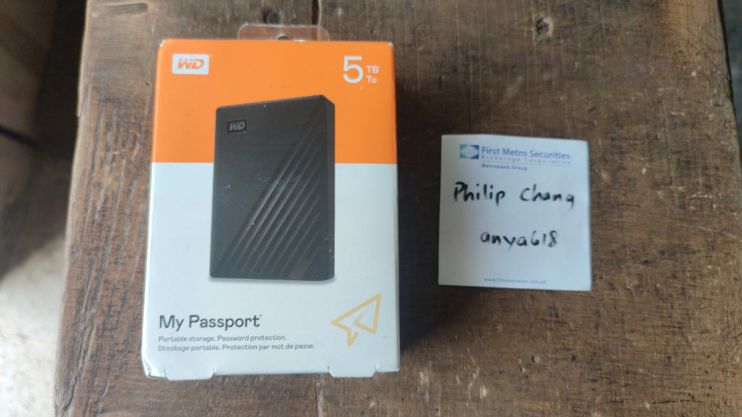 WD 5TB My Passport Portable External Hard Drive, Black, Computers ...