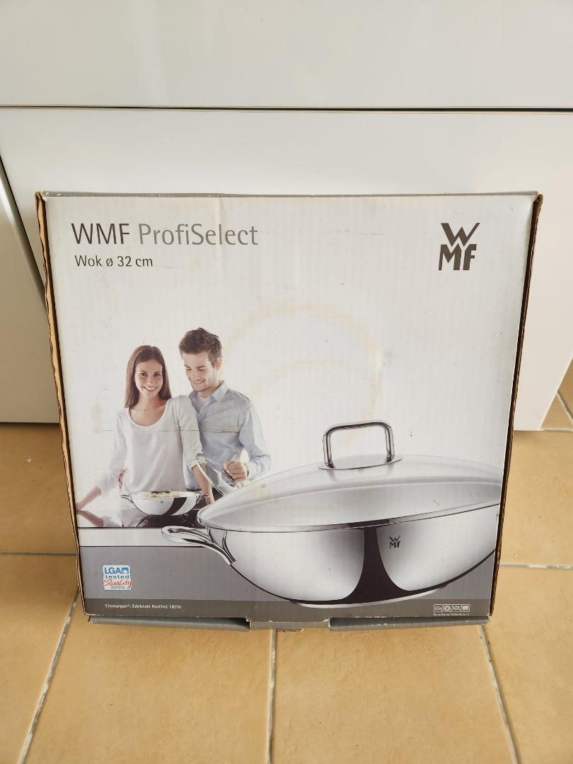 WMF ProfiSelect Wok 32cm, Furniture & Home Living, Kitchenware ...