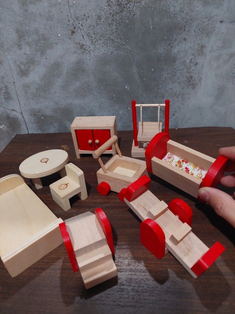 Wooden Doll House Furnitures Only Hobbies And Toys Toys And Games On