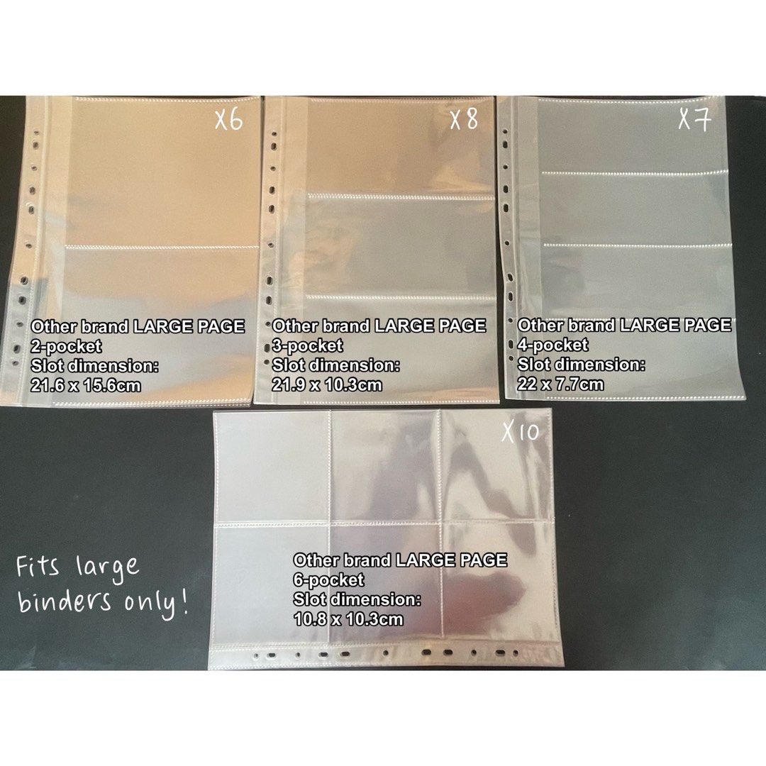 [wts] kpop photocard postcard binder pocket pages/sleeves - txt enhypen seventeen lesserafim ...