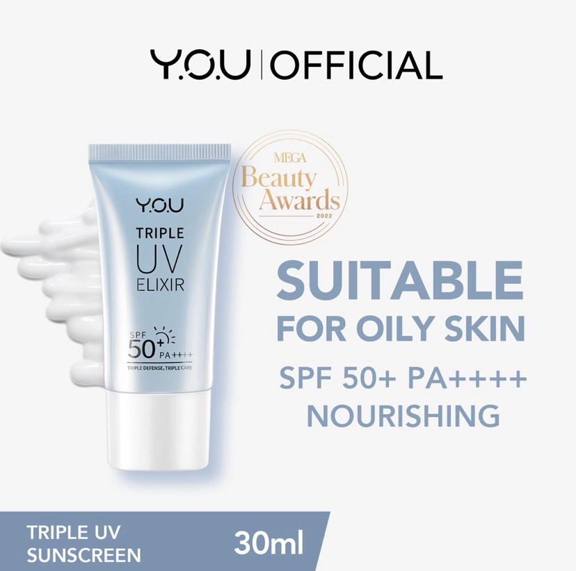 YOU Triple UV Elixir Sunscreen SPF 50+ PA++++, Beauty & Personal Care ...