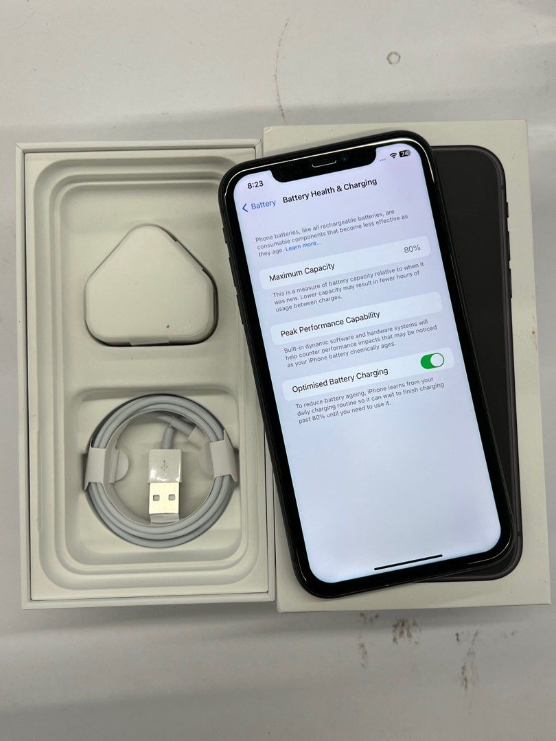 [ZP SET] IPHONE 11 BLACK 128GB BATTERY HEALTH 80 (FULL SET BOX), Mobile ...