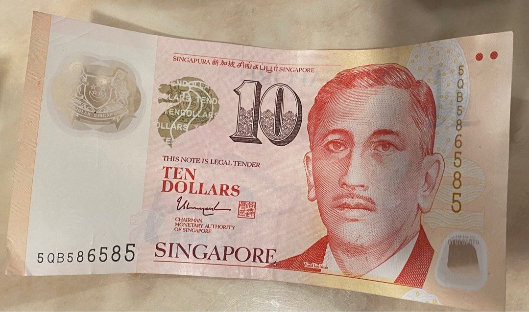 $10 Note with Nice Number (586585), Hobbies & Toys, Memorabilia ...