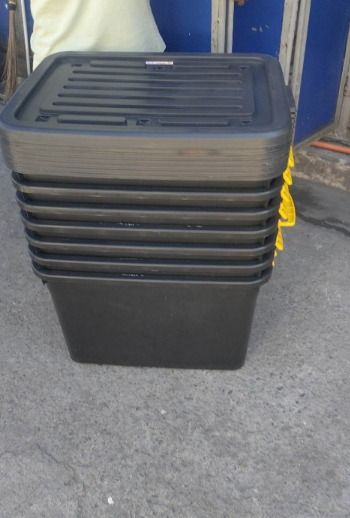 143L BIG BLACK STORAGE BOXES - To Octagon Pasig, Furniture & Home ...