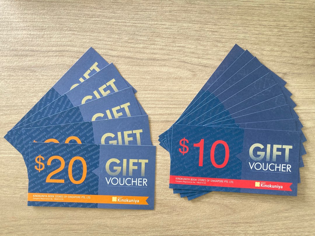 $200 Kinokuniya Vouchers, Tickets & Vouchers, Vouchers on Carousell