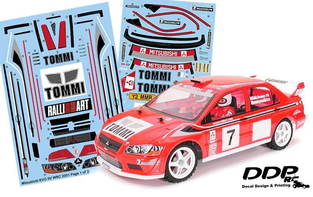 2023 Ready Stock - Tamiya Mitsubishi Lancer Evo VII Tommi Rally Body Shell Set - rare brand new ...