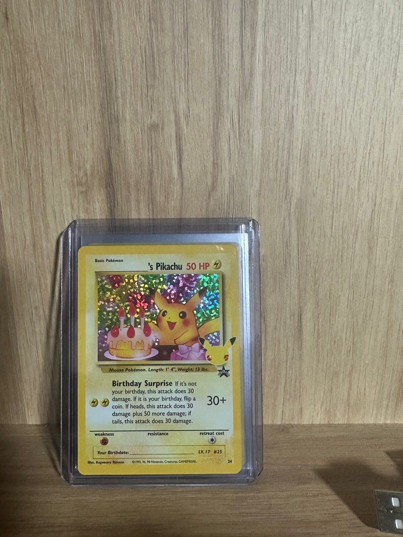 25th Anniversary Birthday Pikachu, Hobbies & Toys, Toys & Games on ...