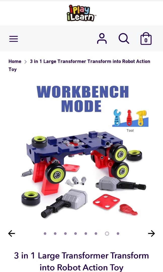 3 in 1 Mega Robot Truck, Hobbies & Toys, Toys & Games on Carousell