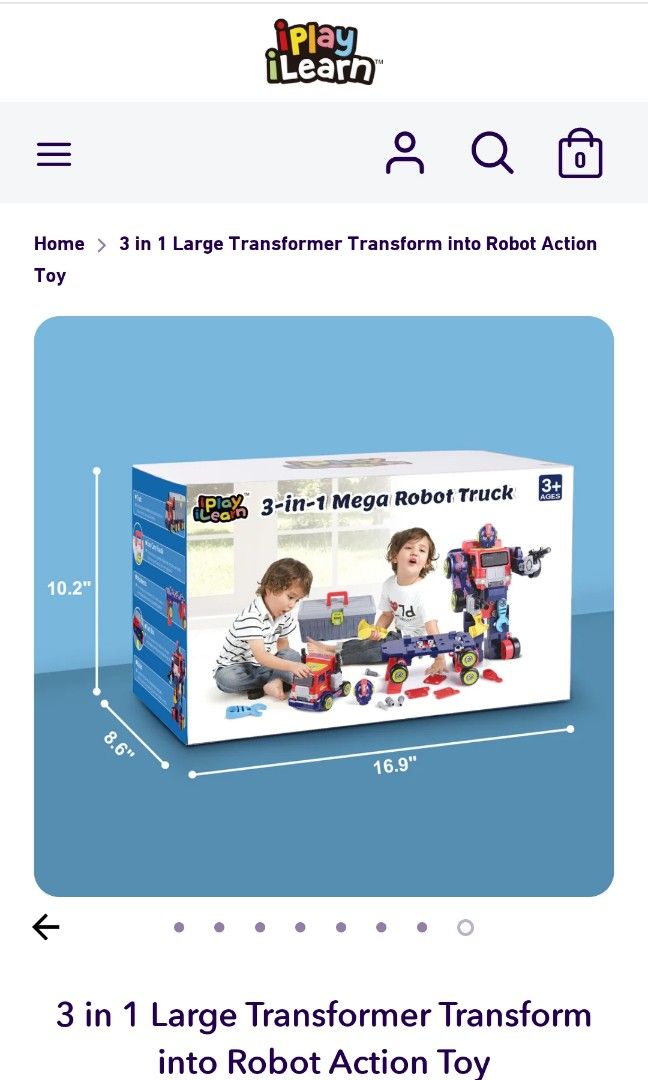 3 in 1 Mega Robot Truck, Hobbies & Toys, Toys & Games on Carousell