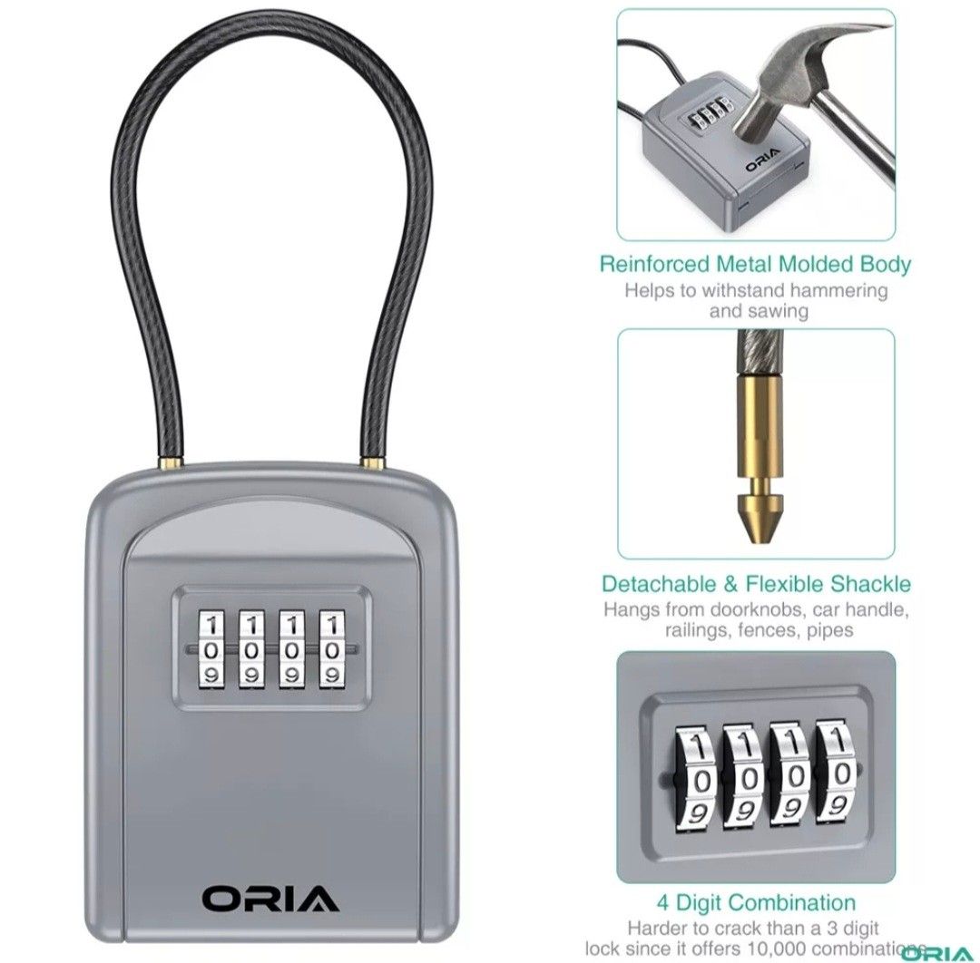 4 digits combination keys lock, Furniture & Home Living, Home ...