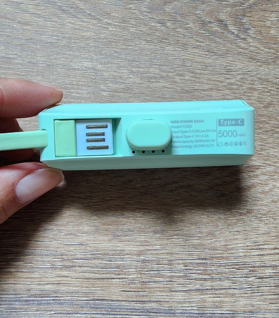 5000 mAh type C compact powerbank, Mobile Phones & Gadgets, Other ...