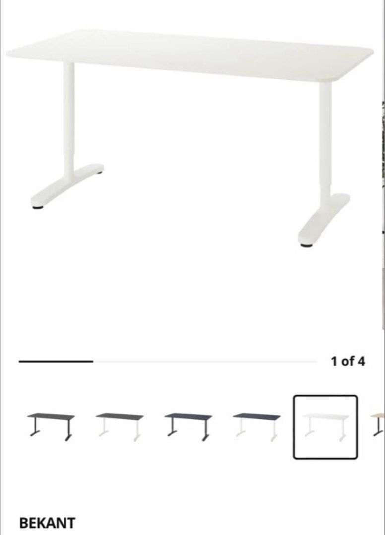 Ikea Bekant desk, Furniture & Home Living, Furniture, Tables & Sets on ...
