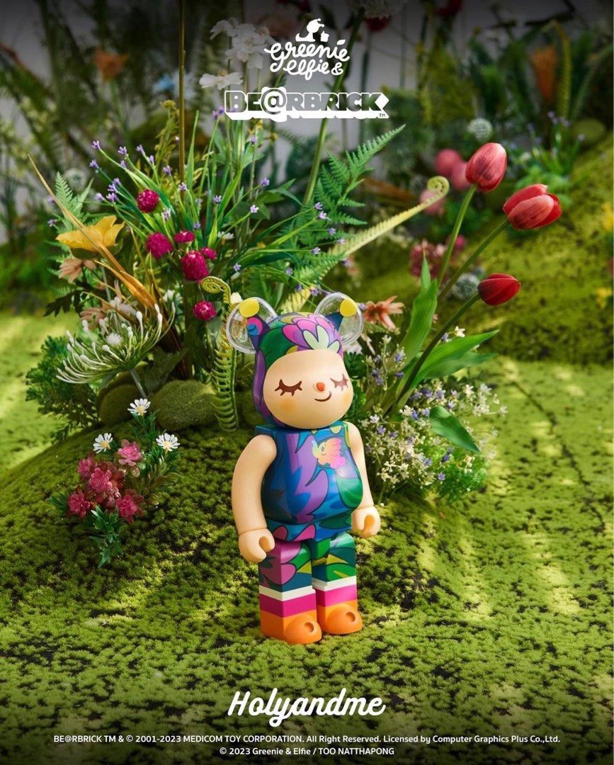 (預訂 Pre-Order) BE@RBRICK Greenie & Elfie Summer Green Ver. 100% & 400% ...