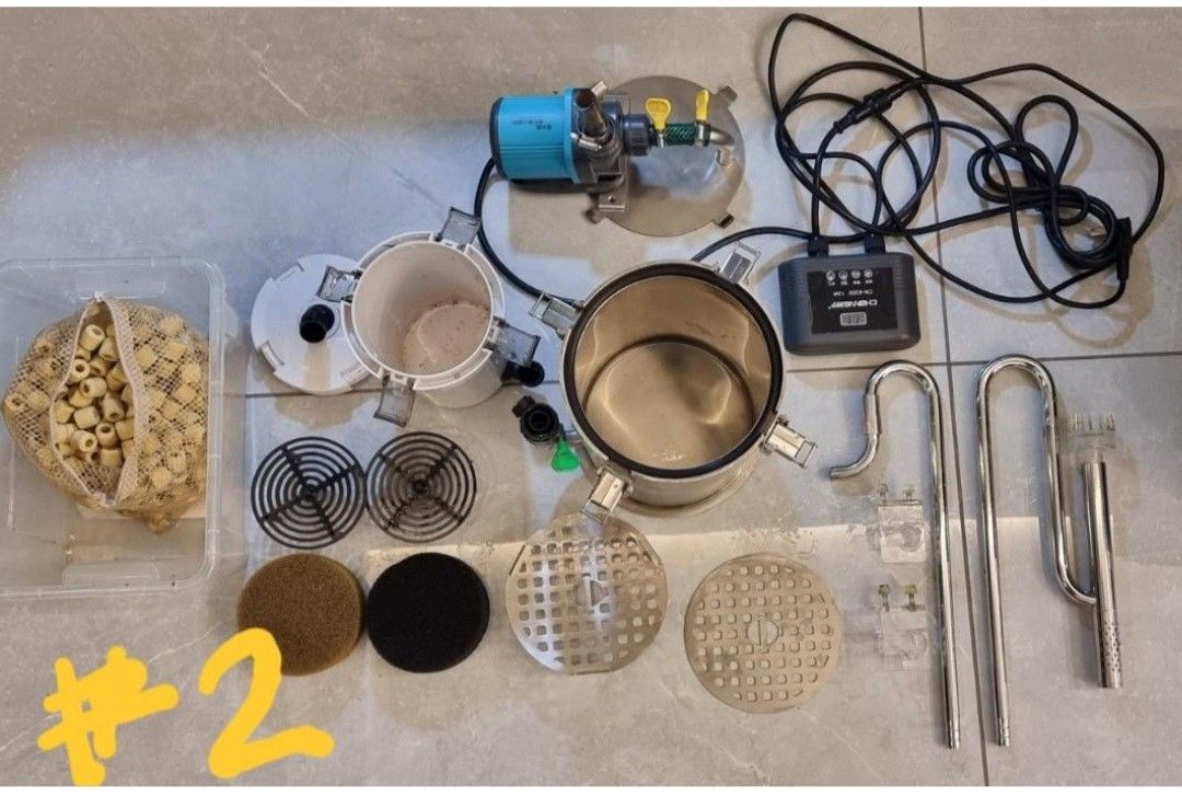 ADA style stainless steel jet filter canister aquarium, Pet Supplies ...