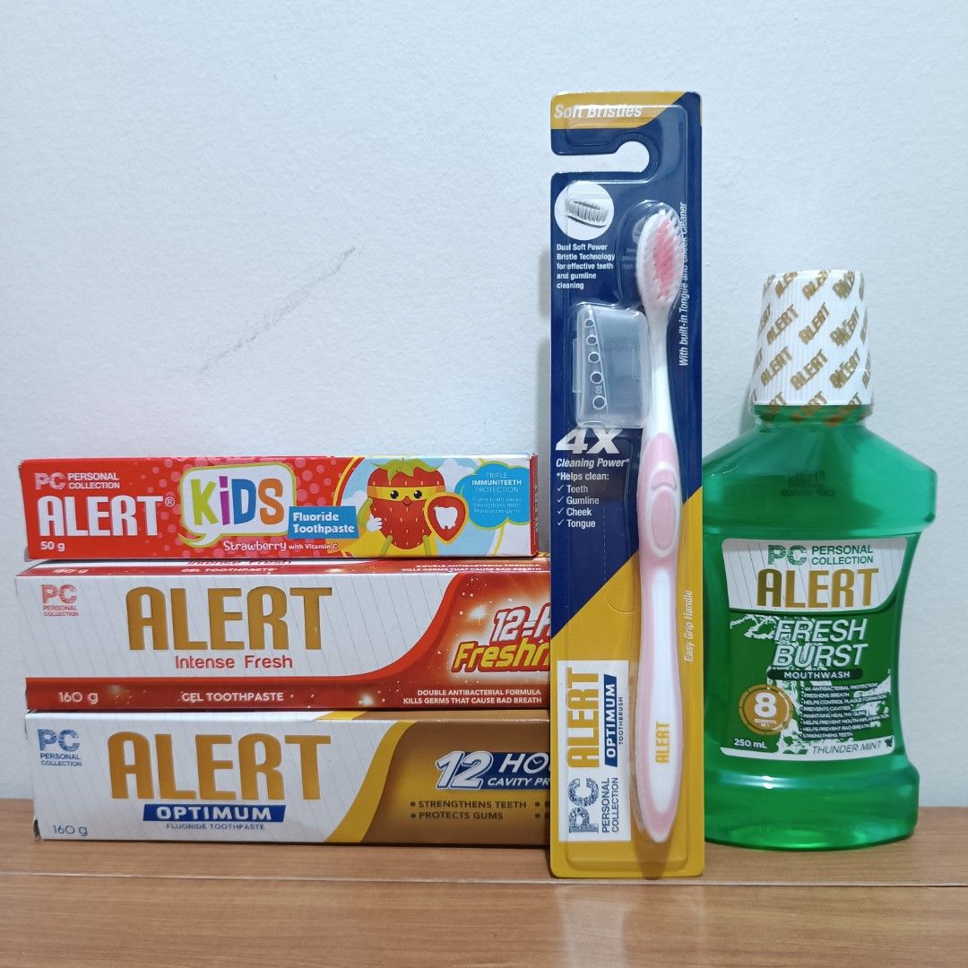 ALERT OPTIMUM TOOTHPASTE, KIDS TOOTHPASTE, TOOTHBRUSH, AND MOUTHWASH ...