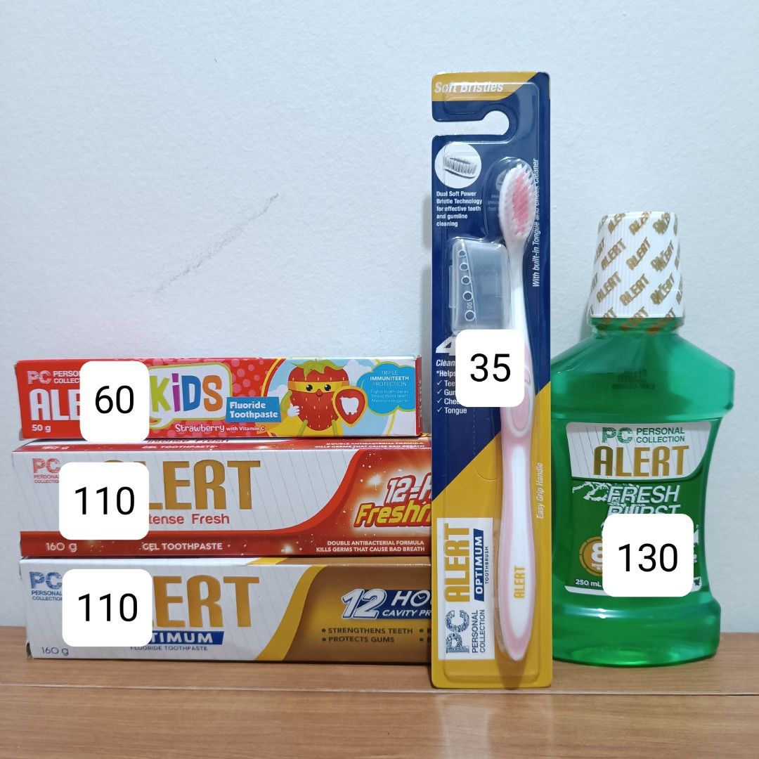 ALERT OPTIMUM TOOTHPASTE, KIDS TOOTHPASTE, TOOTHBRUSH, AND MOUTHWASH ...