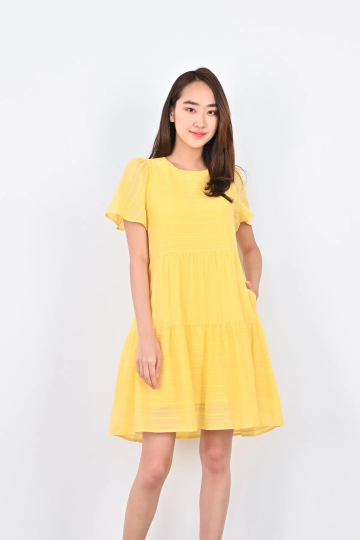 All Would Envy Vicks Babydoll Dress in Yellow, Women's Fashion, Dresses ...
