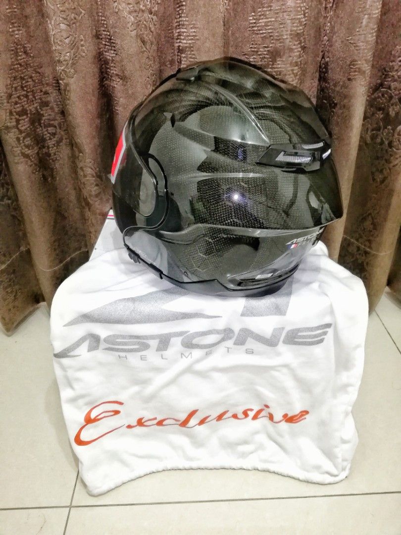 ASTONE RT1500 六角碳纖維 可掀式安全帽 可樂帽 全罩 正碳纖維, 汽機車零配件在旋轉拍賣
