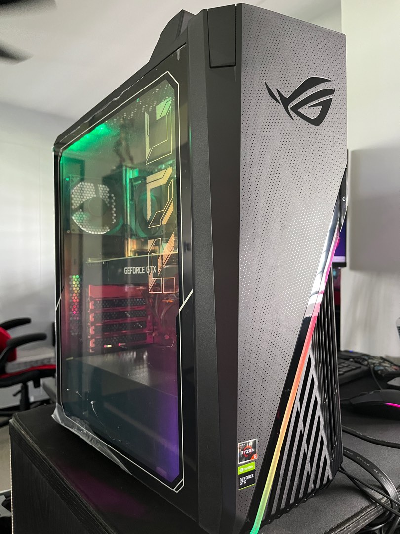 ASUS ROG Gaming Desktop Computer PC CPU Processor AMD Ryzen Storage ...
