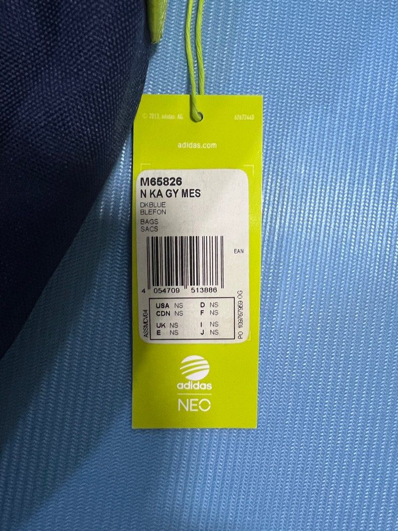 [Authentic] Adidas Neo Limited Edition Neon Green dark blue sling bag ...