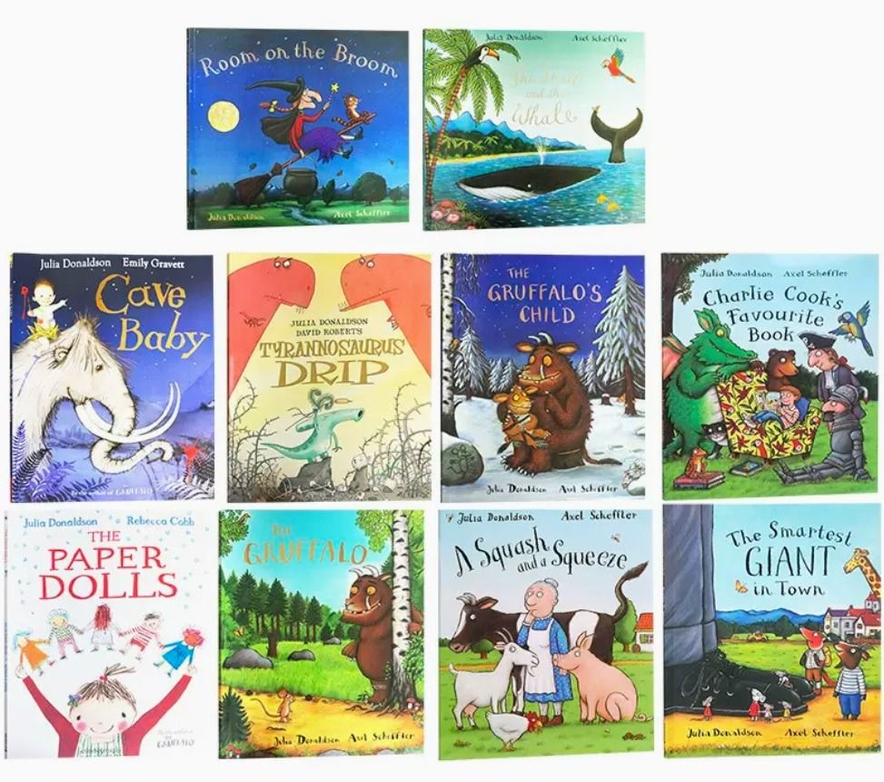 Authentic Julia Donaldson The Snail and the Whale / Room on the Broom ...